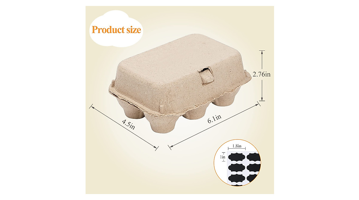 AEIMIJPQ Paper Egg Cartons - 36 Eco-Friendly Holders