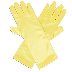 Juvale 4 Pairs of Satin Princess Gloves For Little Girls Dress Up Costumes, Tea Party, Birthday, Wedding, Pageant (4 Colors)