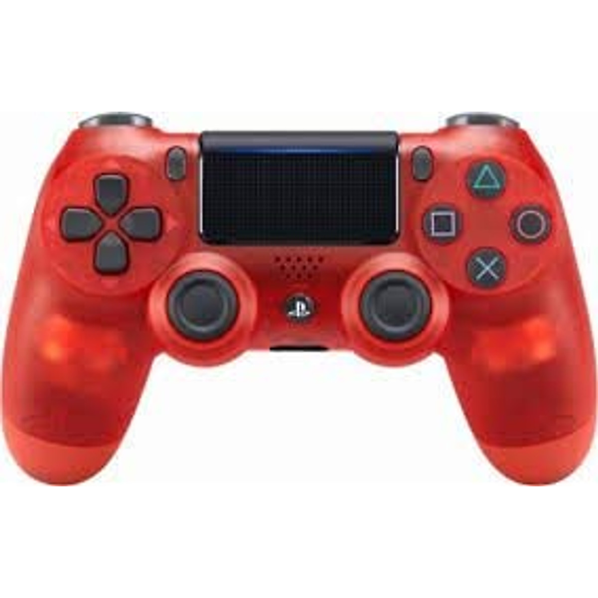 DualShock 4 Wireless Controller - Red CRYSTAL - PlayStation 4 (Renewed)