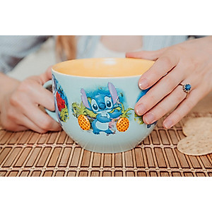 Disney Lilo & Stitch Ceramic Soup Mug With Spoon | Holds 24 Ounces