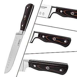 TUO Santoku Knife 7 inch-Japanese Chef Knife Asian Knife-German High Carbon Stainless Steel Japanese Cleaver Sushi Knife-Ergonomic G10 Handle with Gift Box-Legacy Series