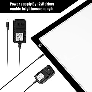 A2 Light Box, Large Size Tracing Light Pad, Ultra-Thin LED Light Board Stepless Brightness and Flicker-Free Design, Perfect for Drawing, 2D Animation, Calligraphy, Embossing, Sketching Tattoo