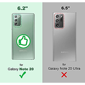 Shields Up for Galaxy Note 20 Case, Samsung Note 20 Case, Minimalist Wallet Case with Card Holder [3 Cards] & Ring Stand, [Drop Protection] Slim Protective Cover for Samsung Galaxy Note 20 5G - Clear