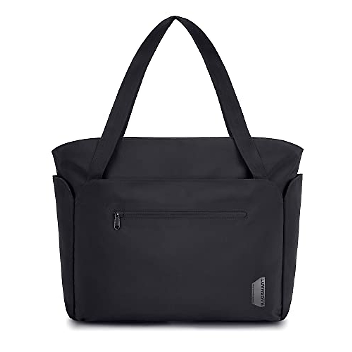 BAGSMART Women Tote Bag Large Handbag Tote With Zipper Black Shoulder Bag With Pocket (Black-1)