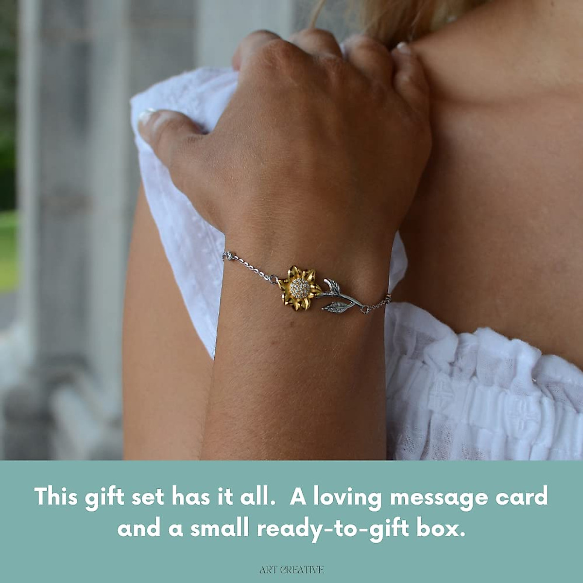 Granddaughter Gifts From Grandma, 925 Sterling Silver Bracelet, Granddaughter Gifts For Graduation Birthday Mothers Days Holidays Sunflower Bracelet Gift Set gdfgensf26