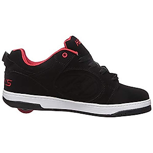 Heelys Men's Voyager Tennis Shoe, Black/Red, 10 M US