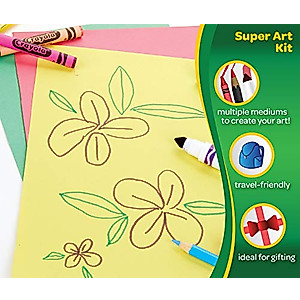 Crayola Super Art Coloring Kit, Arts & Crafts Gift for Girls & Boys, Styles Vary, 100+ Pcs [Amazon Exclusive]