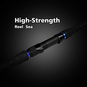 Fiblink Surf Spinning Fishing Rod Carbon Fiber Travel Fishing Rod(11-Feet & 12-Feet & 13-Feet & 15-Feet) (12 Feet - 2 Piece)