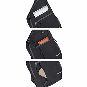 Mouteenoo Sling Backpack for Men and Women Bag (Dark Grey)
