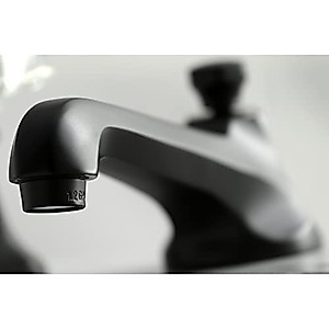 Kingston Brass KS4460BX Metropolitan Widespread Bathroom Faucet, 5-9/16 Inch in Spout Reach, Matte Black