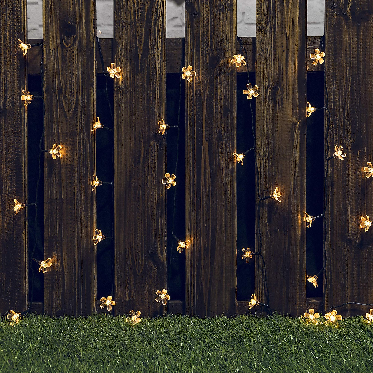 shinymolly 2 Pack Solar String Lights Outdoor Decoracion, 50 LED 21.3ft Warm White Waterproof Fairy Flower String Christmas Lights for Tree, Patio, Indoor Garden, Room, Holiday(50L-Warm White)