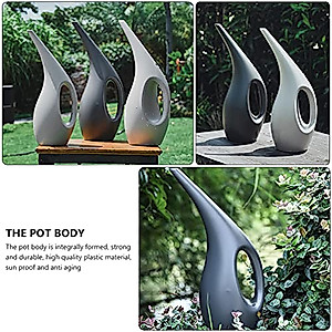 DOITOOL 2pcs Watering Can Plastic Plant Watering Pot Garden Watering Jug Long Spout Water Can for Succulent Bonsai Garden Flower 1. 5L