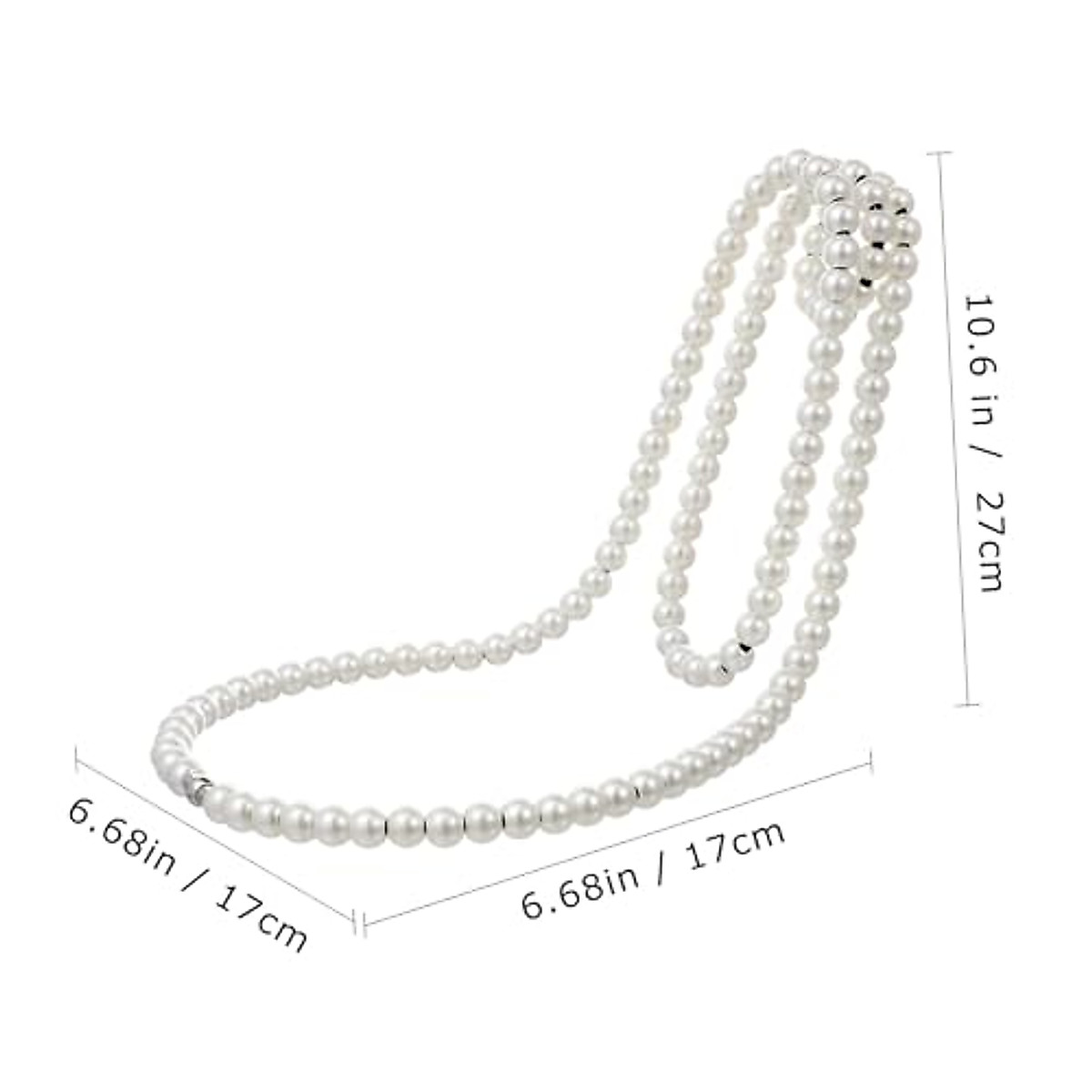 BESPORTBLE Wine Glass Necklace Holder Wine Stand Desktop Decoration Wine Display Rack Pearl Wine Rack Ornaments White Suspension Wine Rack Red Wine Hodler Wine Storage Rack