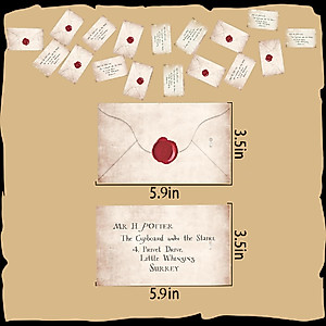 Floating Wizards Acceptance Letter Banners for Halloween Decorations - Magic Wizards Welcome Decor for Halloween Themed Party, Baby Shower, Boys Girls Birthday Decoration Wizard School Birthday