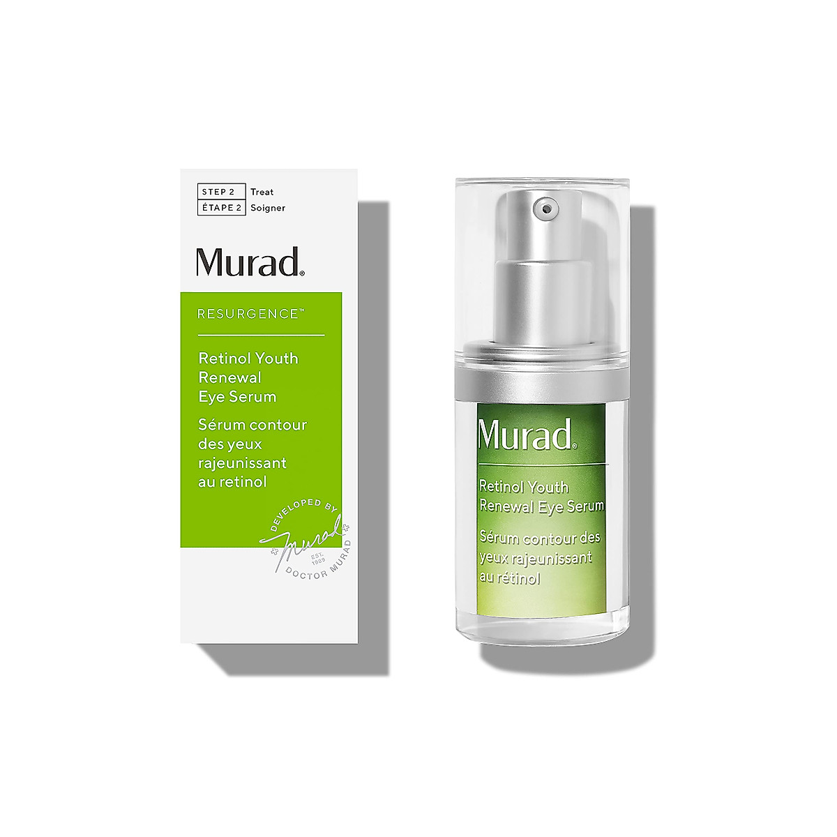 Murad Retinol Youth Renewal Eye Serum - Retinol Eye Serum Visibly Improves Undereye Puffiness Dark Circles and Reduces the Appearance of Fine Lines, Gentle Enough for Nightly Use - 0.5 oz
