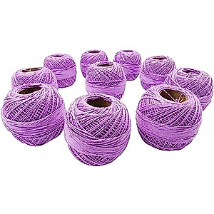 S2J Lot of 10 Pcs Anchor Cotton Crochet Knitting Thread Tatting Yarn Embroidery Ball