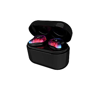 Sabbat X12 PRO 3D Clear Sound True Wireless Earbuds Blutooth 5.2 TWS Stereo Earphones A week's Endurance with Built-in Mic and Charging Case for iPhone, Samsung, iPad, Android(Flames)