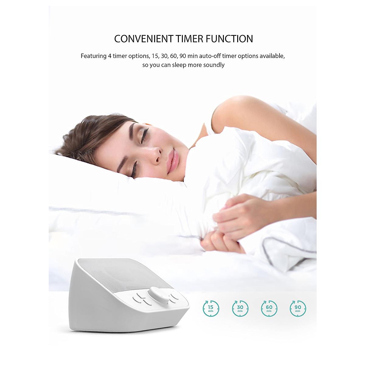 Riptunes White Noise Sound Machine w/ 28 Soothing Sounds, SM128 Enjoy Your Sleep with This Great Noise Machine