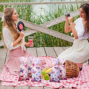 100 PCS Butterfly Cellophane Bags Butterfly Gift Treat Bag Goodie Candy Bags with 150 Ties Fairy Butterfly Birthday Party Decorations Supplies for Fairy Butterfly Theme Baby Shower Party Serves