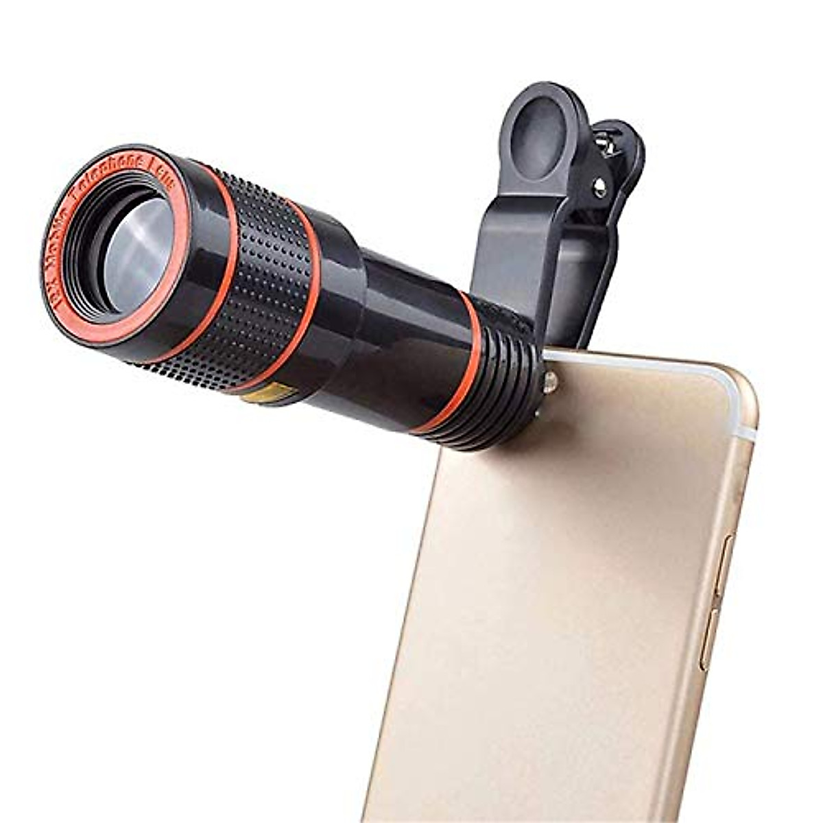 Cell Phone Camera Lens Kit, Universal Monocular Telescope, Telephoto Zoom Camera Mobile Smartphone Lens,Mount for Most Smartphone 8X 12X 14X