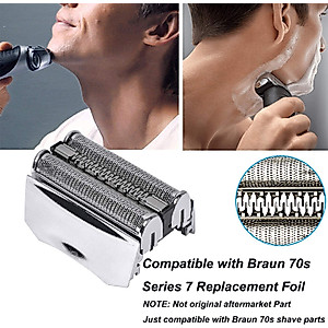 Super Practical Shaver Foil Cutter Cassette Head For Braun Pulsonic 70S Series 7 799cc 760cc Silver
