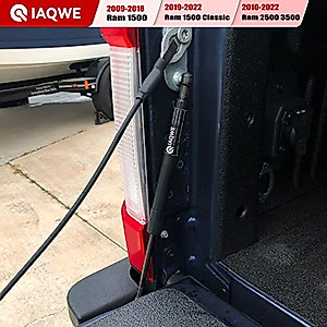Truck Tailgate Assist Shock 43301 Compatible with 2009-2018 Dodge Ram 1500, 2010-2022 Dodge Ram 2500/3500, 2019-2022 Dodge Ram 1500 Classic