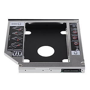 SATA Hard Drive Caddy, Universal 9.5 mm SATA to SATA 2nd SSD HDD Hard Drive Caddy Adapter Tray Enclosures for DELL HP Lenovo ThinkPad ACER Gateway ASUS Sony Samsung MSI Laptop