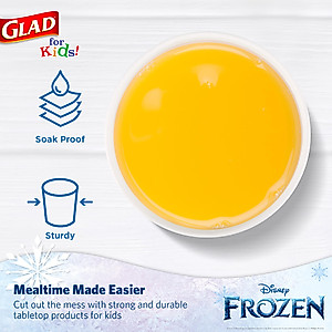 Glad for Kids Disney Frozen 9oz Paper Cups | Anna and Elsa Paper Cups, Kids Snack Cups | Kid-Friendly Paper Cups for Everyday Use, 9oz Paper Cups 24 Ct