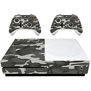VWAQ Arctic Camouflage Skin Designed to Fit Xbox One S Console and Controllers - XSGC14
