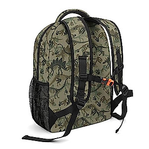 Fovanxixi Custom Dinosaur Camouflage Skull Claw Backpack for Kids Boys Girls Personalized Name Text Children Backpack School Bag Customized Daypack Schoolbag for Student Bookbag