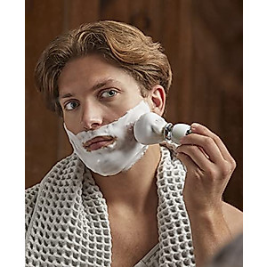 Union Razors SS5W 3 Piece Shaving Set - White