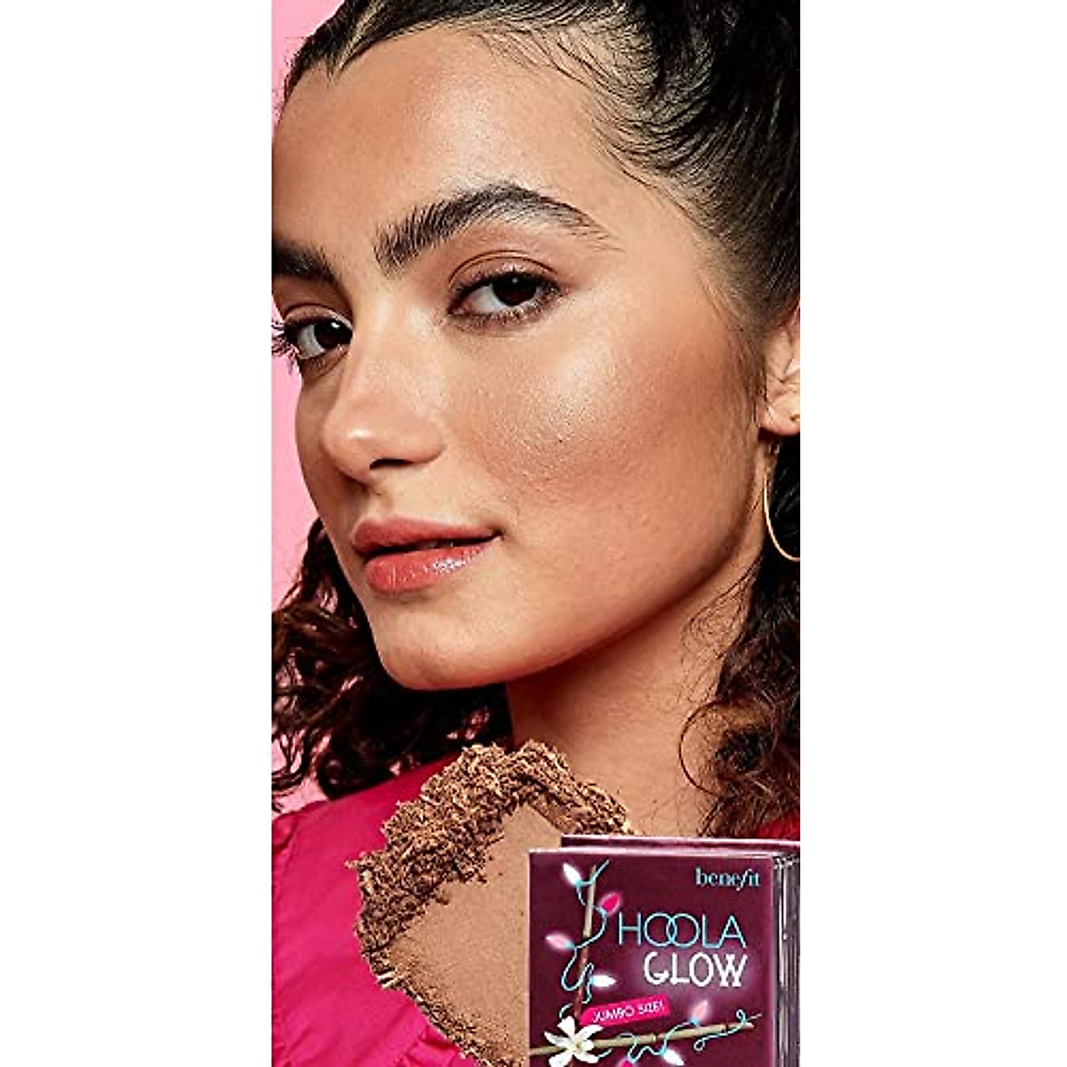 Benefit Hoola Glow Shimmer Bronzer Face Powder, 0.56 oz - JUMBO