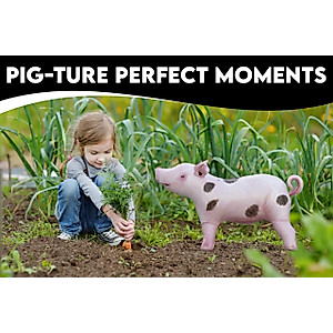 Inflatable Pig, Decorations for Birthday Party Supplies Toy, Cowboy & Cowgirl Farm Theme Gifts, Blow Up Boar Decor, Inflables Para Fiestas Pig Balloon, Fun Decoy Pig Inflatable Party Decoration