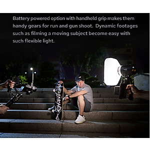 Godox ML30 37.6W 5600K LED Video Light, CRI 96+ TLCI 97+, 8590Lux@1m with Reflector, 4FX Effects,Slient Mode,with 2X NP970 Lithium Battery, APP Wireless Control,Multiple Control Methods (ML30)