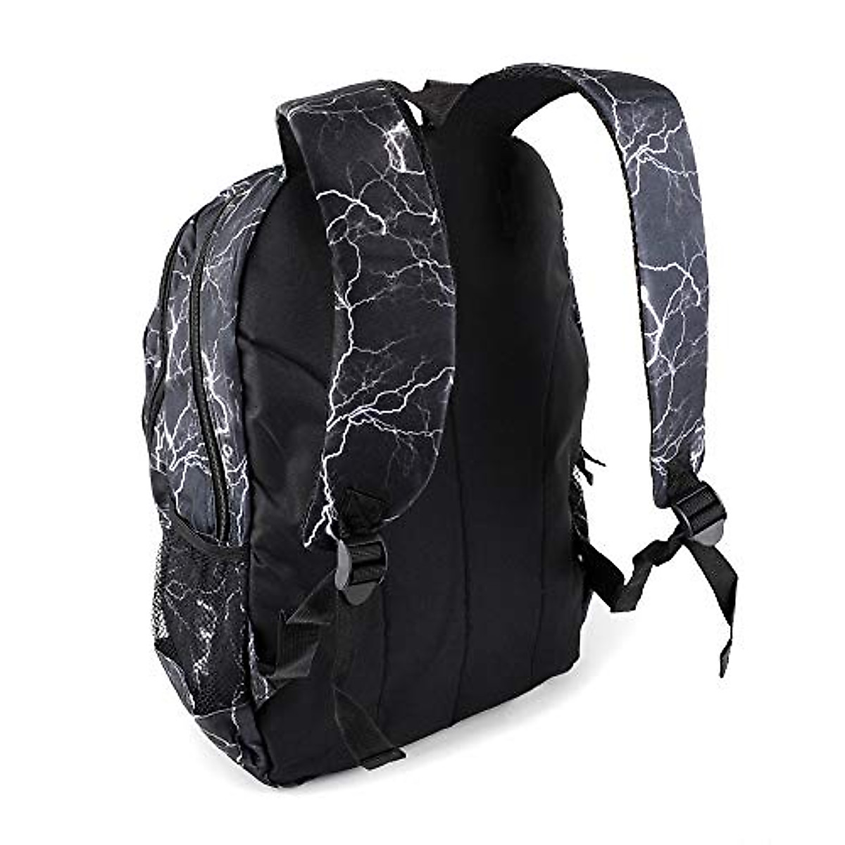 Parquet Travel Backpack For Outdoors,Luggage,Laptops - Adults Sports Bookbag, Lightning, (Black)