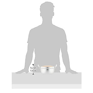 Hokuriku Aluminum Stepped Pot with Wooden Lid, Mansaden, 7.3 inches (18.5 cm), For Gas Fire, Made in Japan