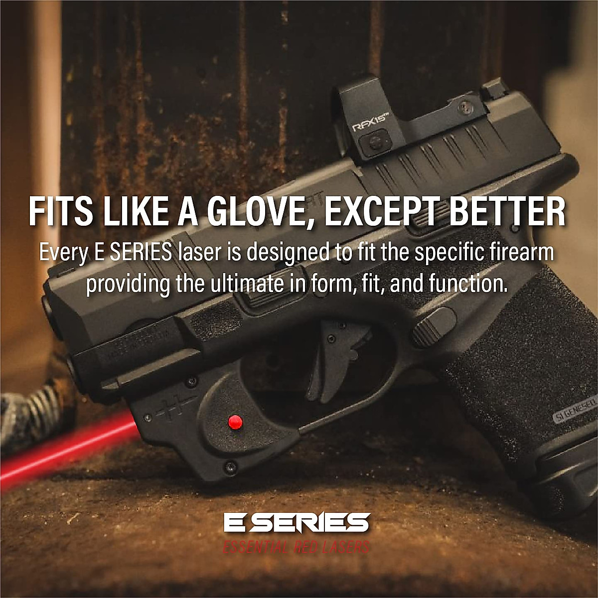 Viridian E Series Red Laser Sight for Taurus Spectrum, Gun Sight with Ambidextrous On and Off Switch, Black
