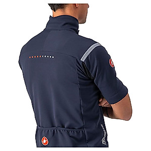 Castelli Perfetto Ros Convertible Jacket - Men's Belgian Blue/Silver Gray, M