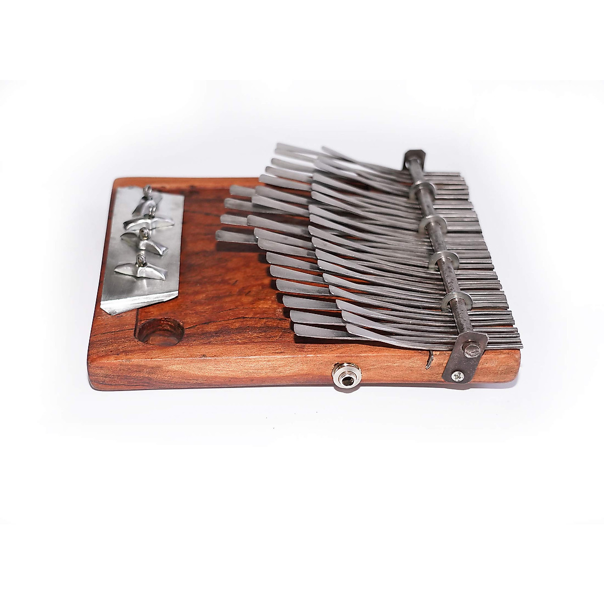 37 Key Shona Njari ELECTRIC Mbira - Triple Sensor Pickup - Finger Piano Kalimba Handmade in Zimbabwe