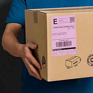 Phomemo Pink Label Printer with Thermal Shipping Pink Label - 4" x 6", 500 Sheets