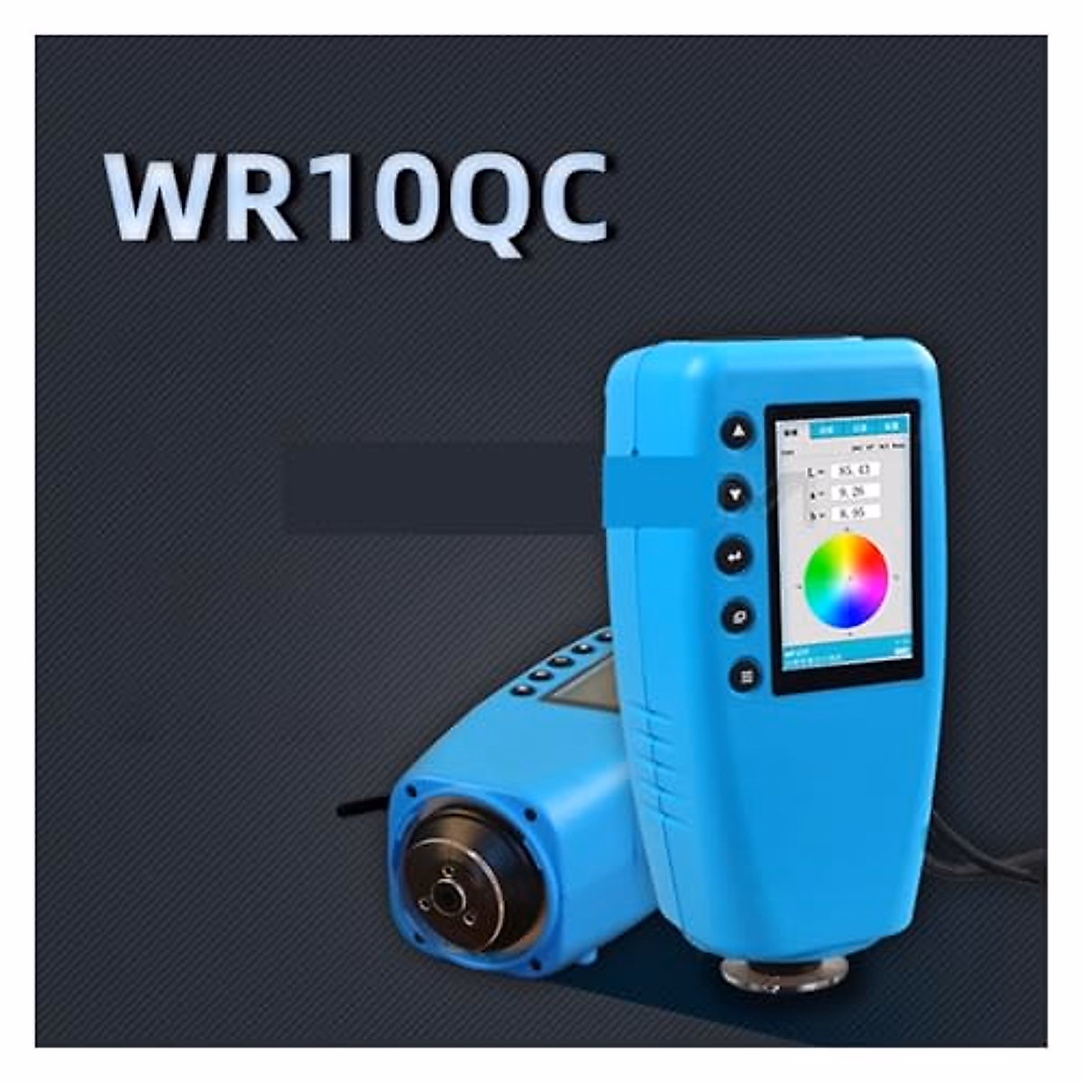 Colorimeter, 4/8mm Portable Colorimeter Color Analyzer Digital Precise LAB Color Tester Color Difference Meter TFT Color Display WR10 Series(4mm WR-10QC)