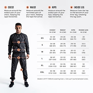 BOXRAW Hagler Professional Sauna Suit 1.0 Top & Bottoms Non Rip Sweat Suit Boxing MMA Training Gym (Black - M)