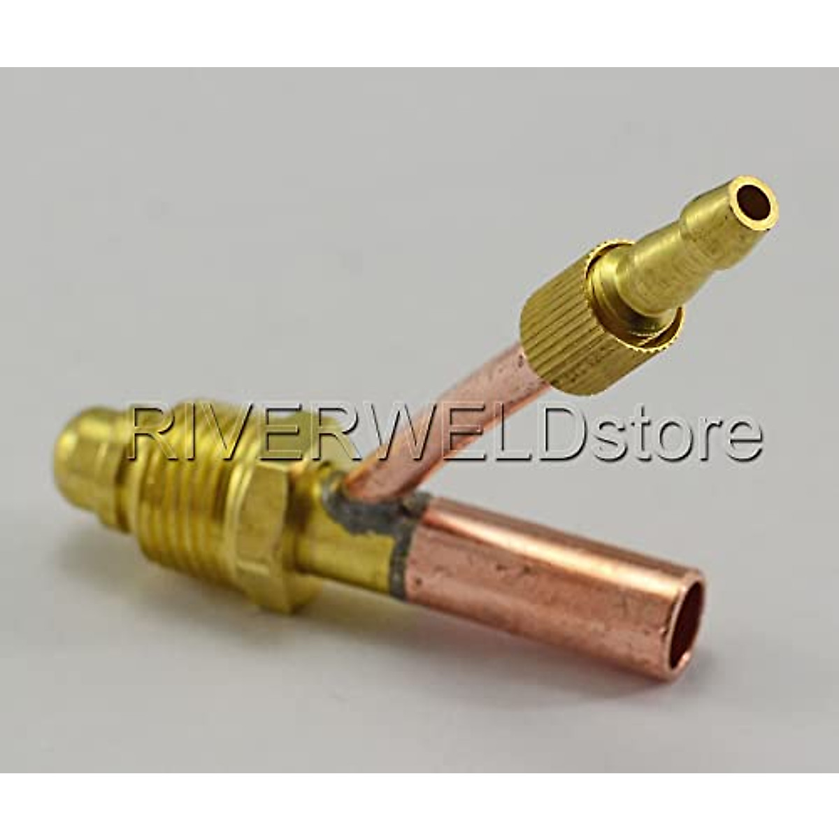 RIVERWELD Cables and Gas (Water) Separate Cable Connector Fitting for TIG Welding Torch (5/8"-18 Male WP26)