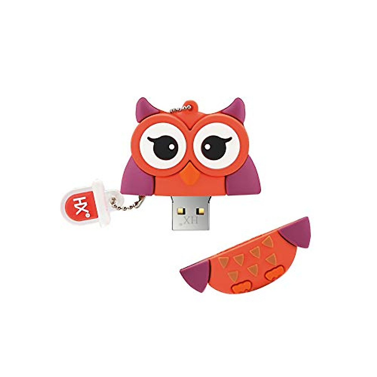 USB Flash Drive, 8GB / 16GB / 32GB / 64GB Silicone USB 2.0 USB Memory Stick Data Storage Pendrive Thumb Drives (64GB, Cute Owl)