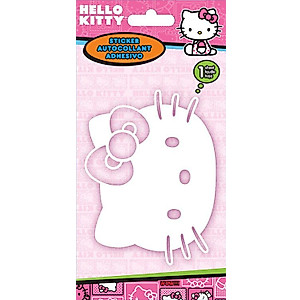 Hello Kitty Bedspread Twin Set for Kids - Bundle with Hello Kitty Quilted Bedspread for Twin Bed Plus Decal, More | Hello Kitty Twin Bedding Set for Girls