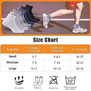 RZTT 90% Merino Wool Socks for Women, Running Ankle Socks for Men, Lightweight Breathable Low Cut No Show Athletic Socks with Arch Support,3 Pack,Medium,Light Grey
