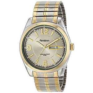 Armitron Men's 204591GYTT Two-Tone Expansion Band Dress Watch