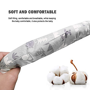 Lomgwumy High Chair Cushion, High Chair Cover Pad, High Chair Pad Cover, Light and Breathable, Soft and Comfortable, Make The Baby Sit More Comfortable (Grey Animal Print)