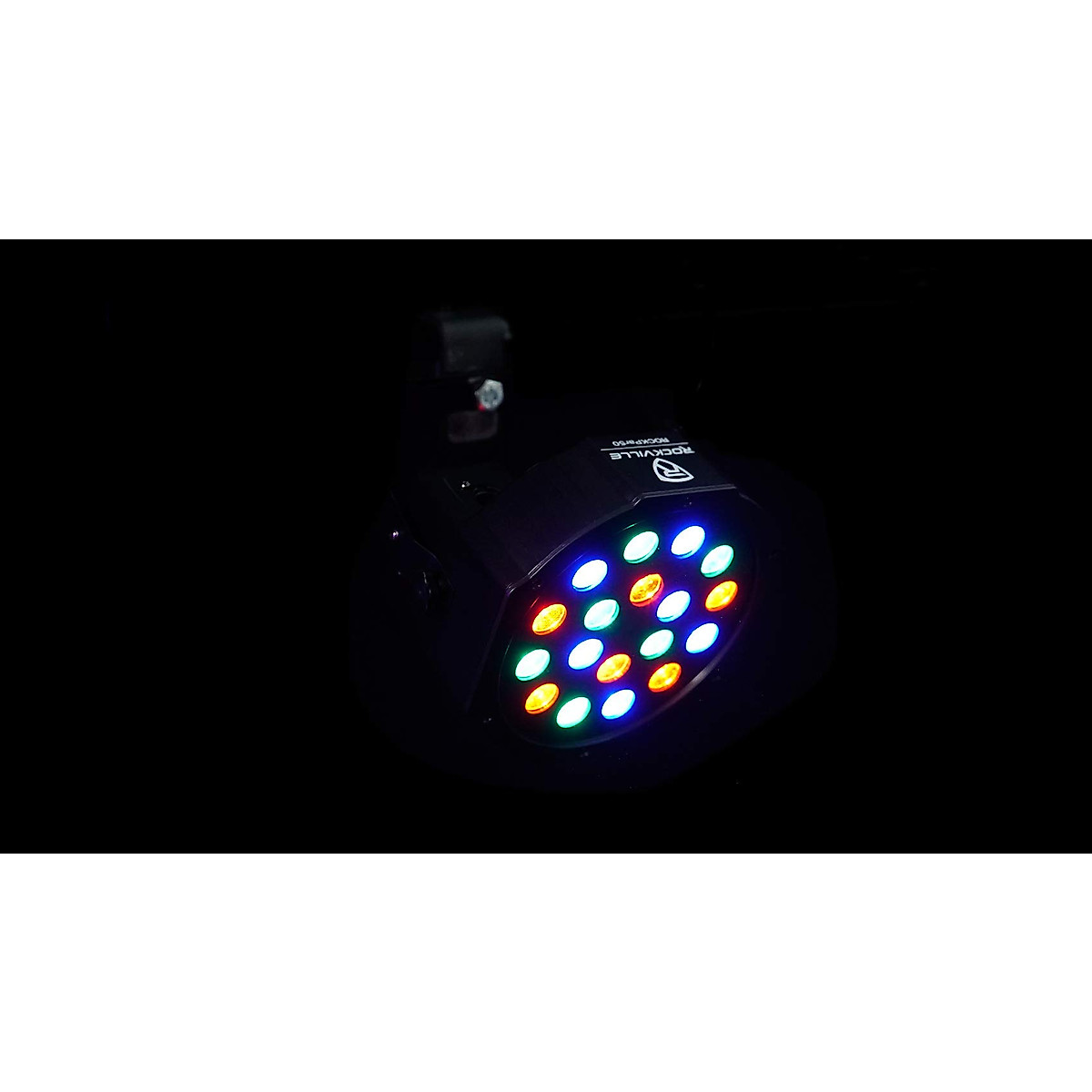 (24) Rockville LED RGB Par Can Wash Light + Dual Bracket Bundle: (1) Lighting Controller + MIDI Control, (1) 25ft 3 Pin DMX Lighting Cable, (23) 10ft 3 Pin DMX Lighting Cables (49 Items)