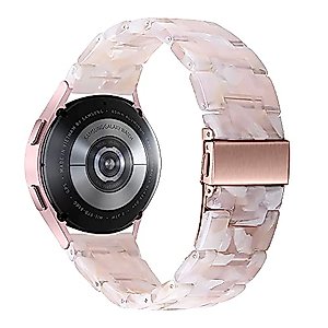 OCEBEEC Resin Bands Compatible with Samsung Galaxy Watch 6 5 4 Band 40mm/44mm, Watch 5 Pro 45mm, Galaxy Active 2, 20mm Band for Galaxy Watch 4 Classic 42mm 46mm, Watch 6 Classic 43mm/47mm Women